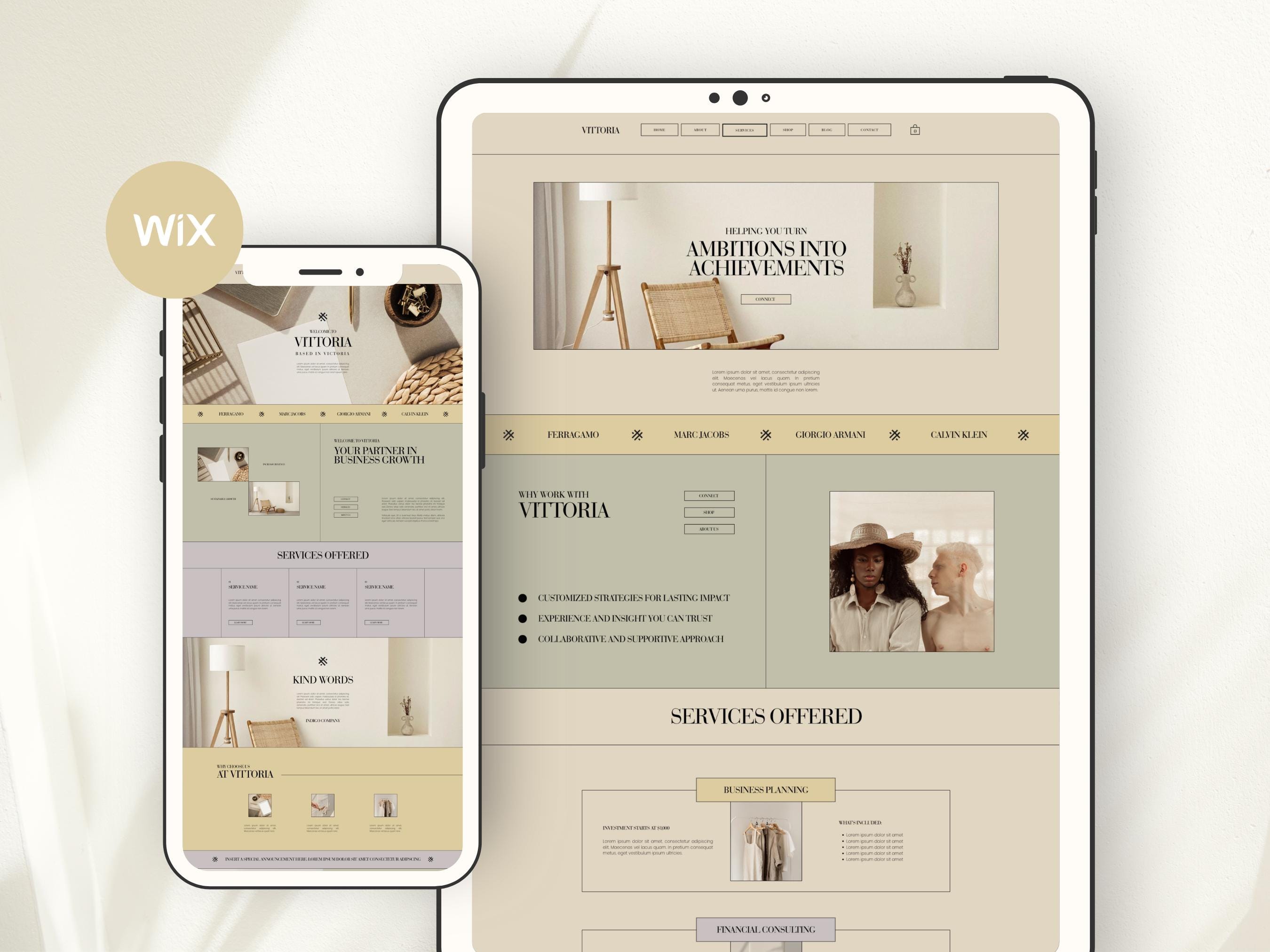 Wix Website Template for Social Media Manager Agency Business ...