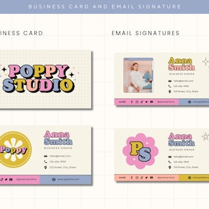 Canva Branding Kit Template, Colorful Retro Branding, Editable Logo ...