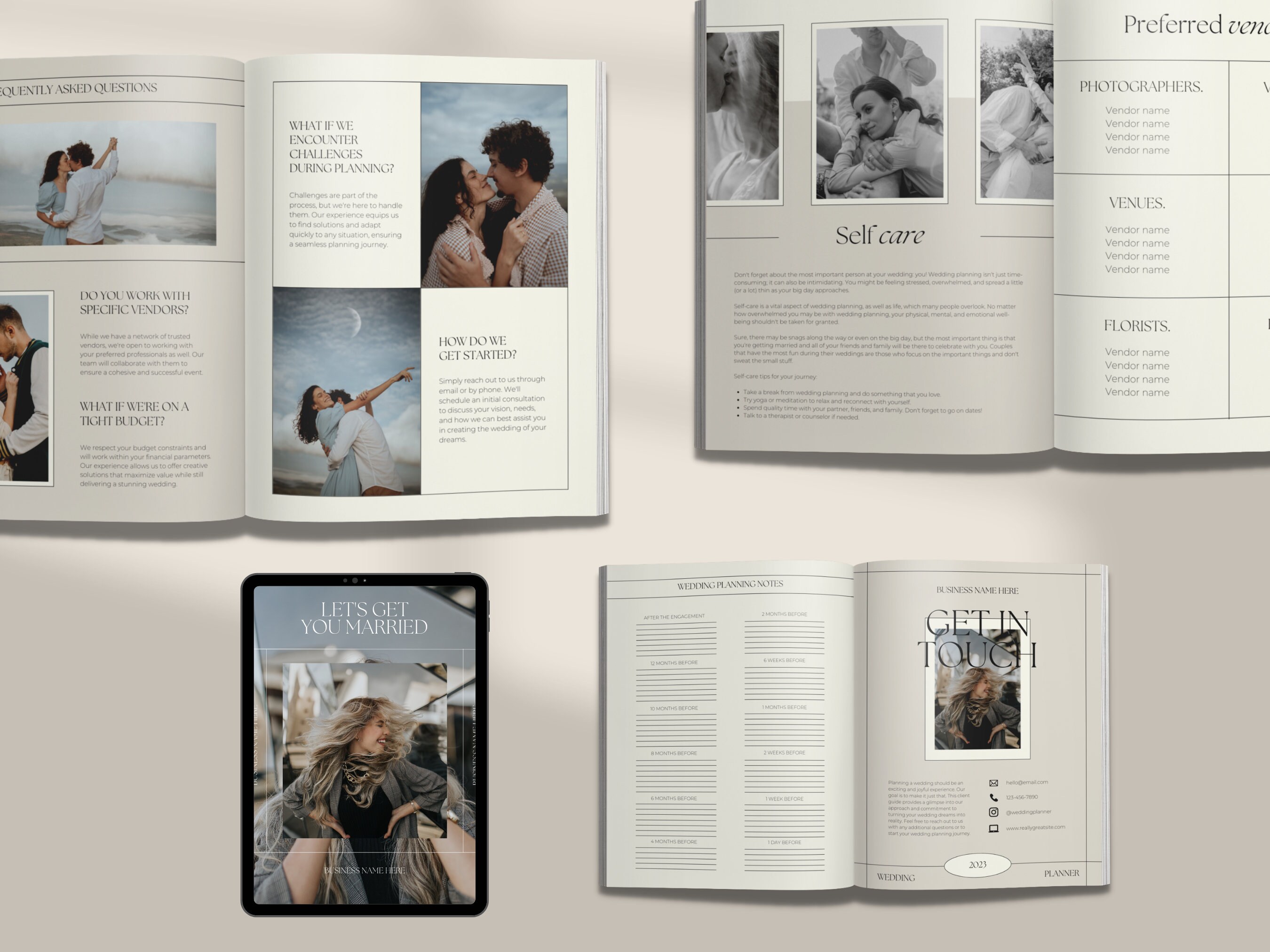 CANVA Modern Wedding Planner Client Pricing Guide With Content, Pre ...