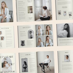 CANVA Modern Senior Session Guide With Content, Pre-written Welcome ...