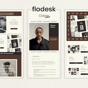 Flodesk Email Marketing Templates, Modern Editorial Newsletter Template ...