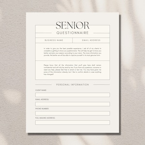 Photography Session Client Questionnaire Form Bundle, Wedding ...