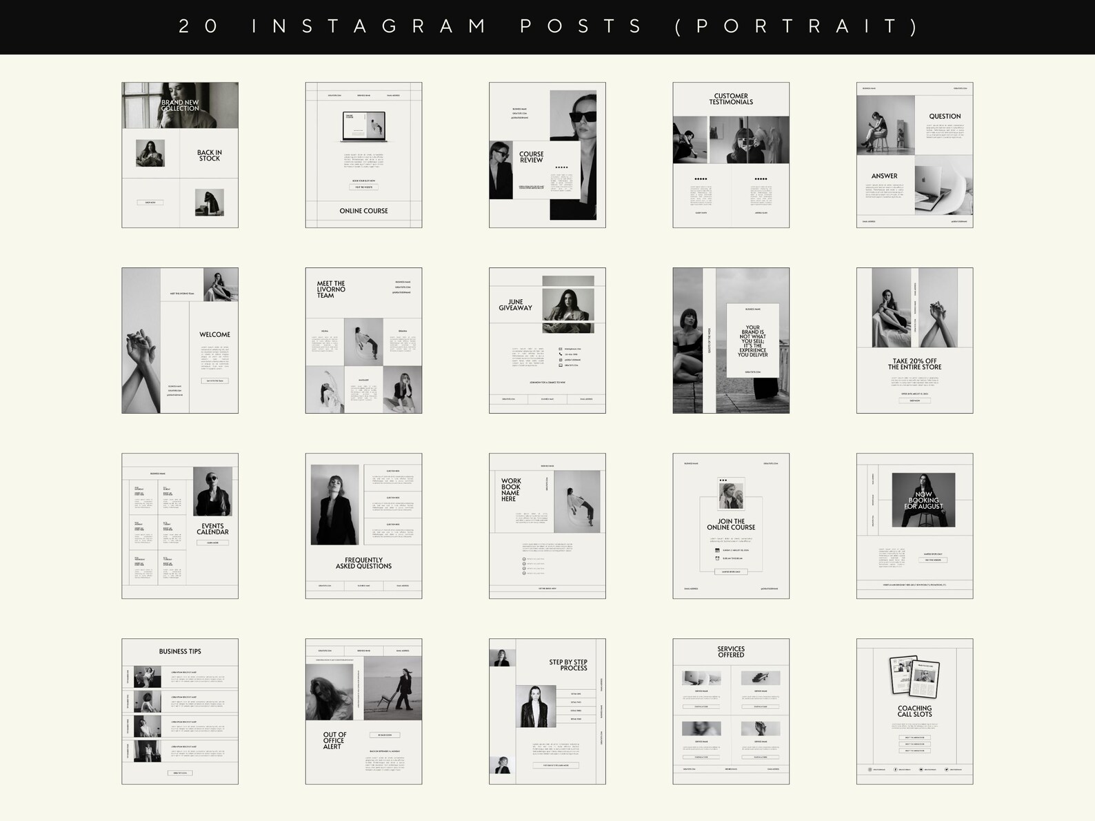 Canva Modern Instagram Stories and Posts Bundle, Editable Templates ...