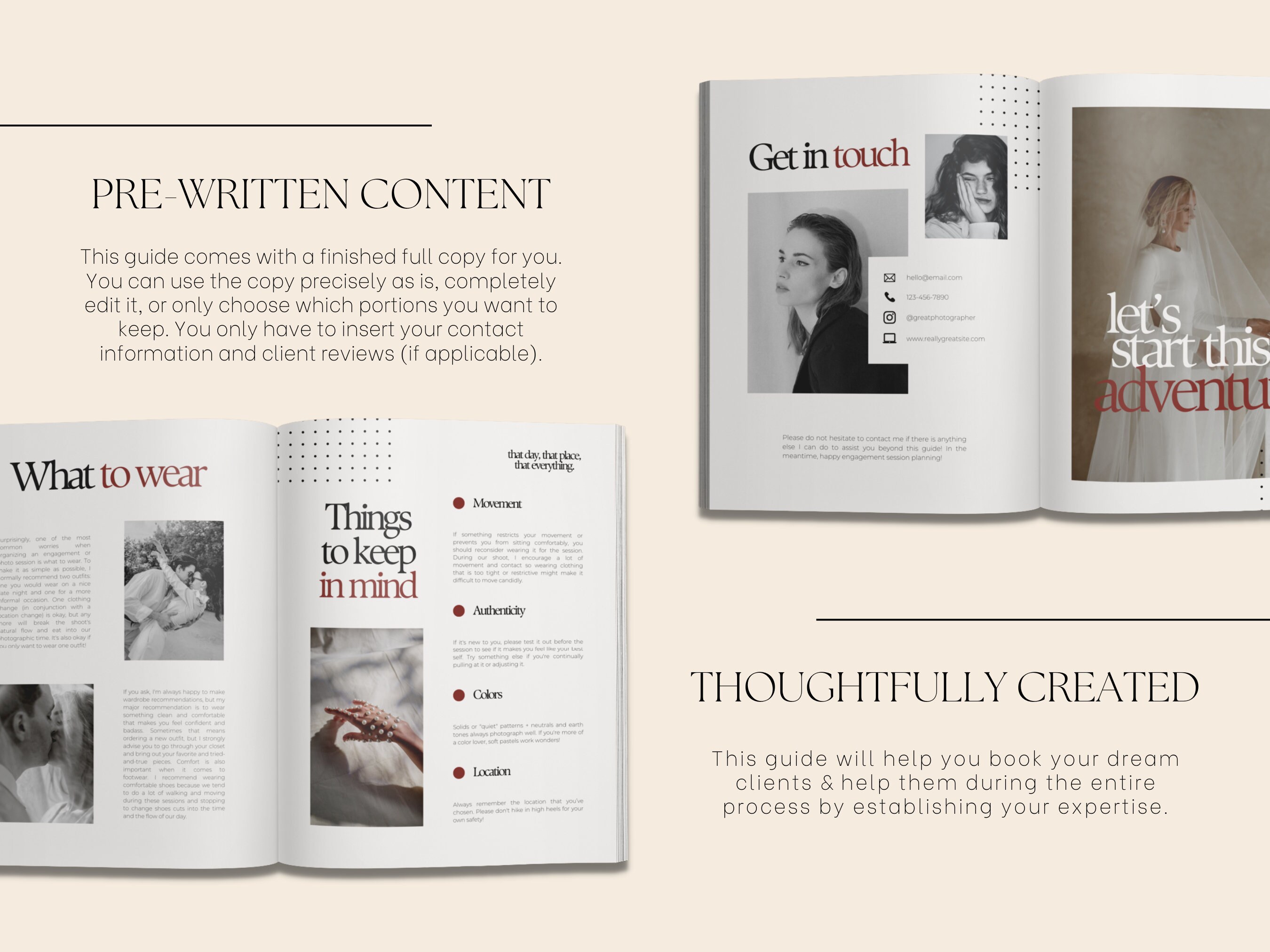 CANVA Modern Editorial Minimalist Client Engagement Session Style Guide ...
