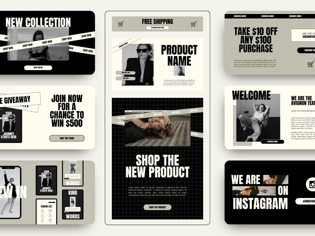 Email Marketing Templates Canva, Modern Editorial Newsletter Template ...