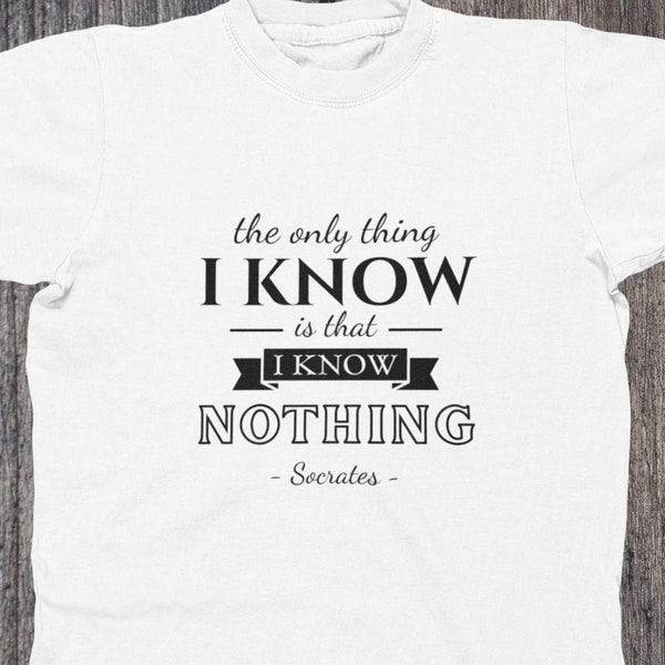I Know Nothing - Etsy