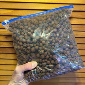 Leca Expanded Clay Substrate for Aroids, Drainage Layer, Hydroponics (1 ...