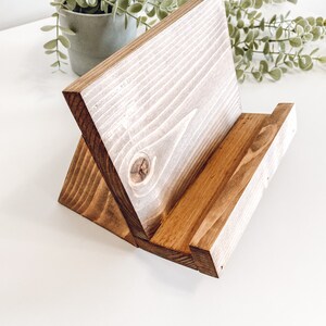 Rustic Wooden Cookbook Stand Recipe Holder Cookbook Display | Etsy