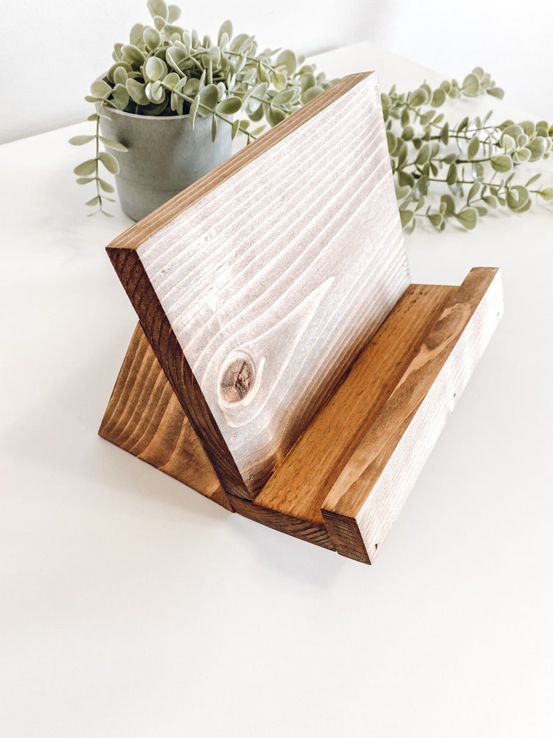 Rustic Wooden Cookbook Stand Recipe Holder Cookbook Display | Etsy