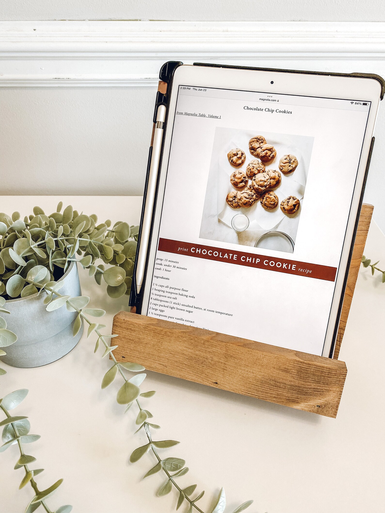 Rustic Wooden Cookbook Stand Recipe Holder Cookbook Display - Etsy