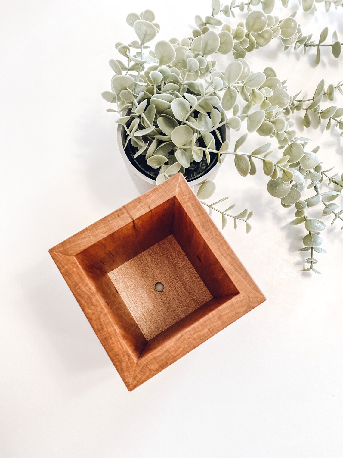 Wooden Square Utensil Holder Kitchen Counter Organizer - Etsy