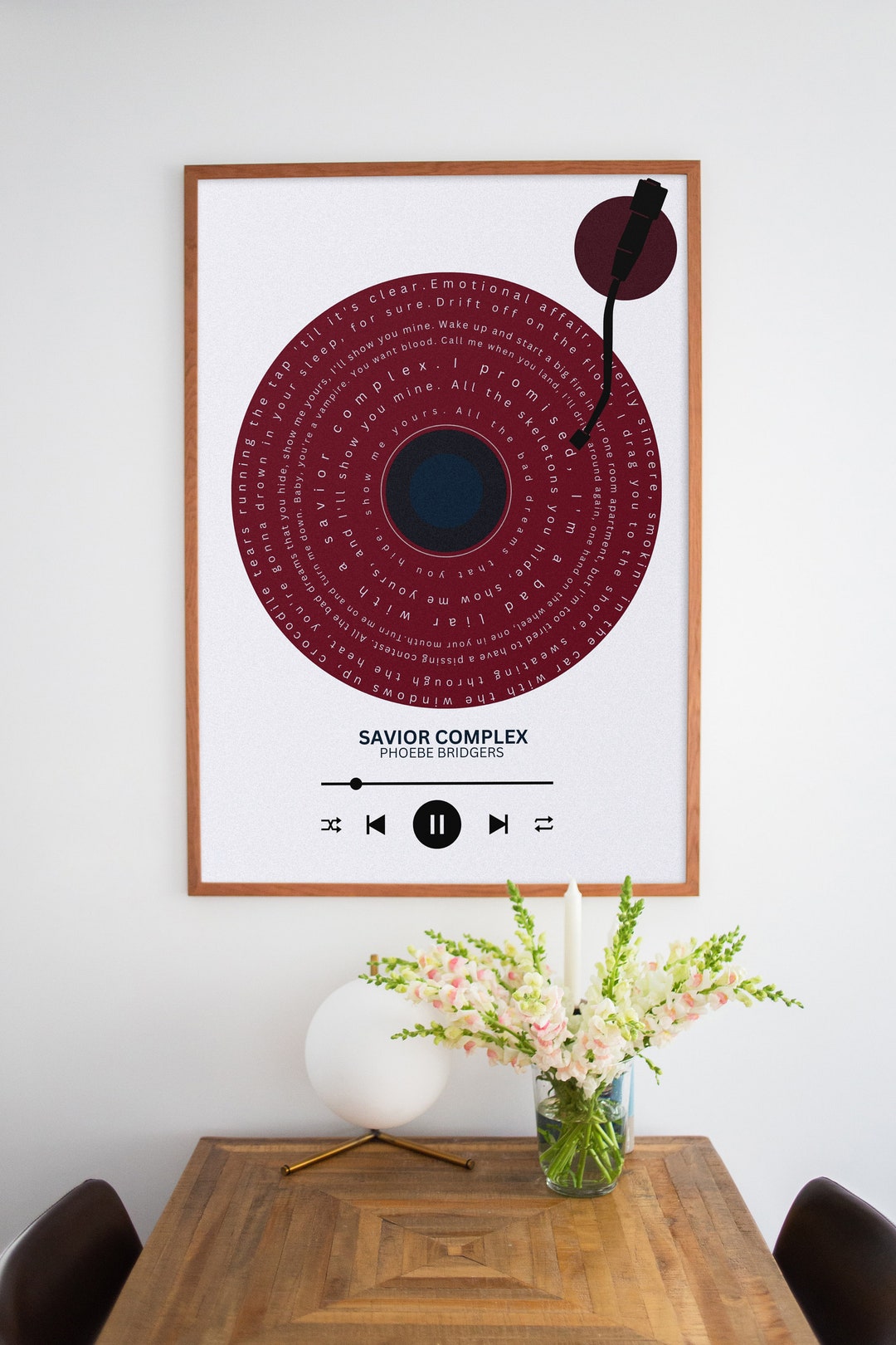 Phoebe Bridgers 'savior Complex' Lyrics Poster, Punisher Album Art - Etsy