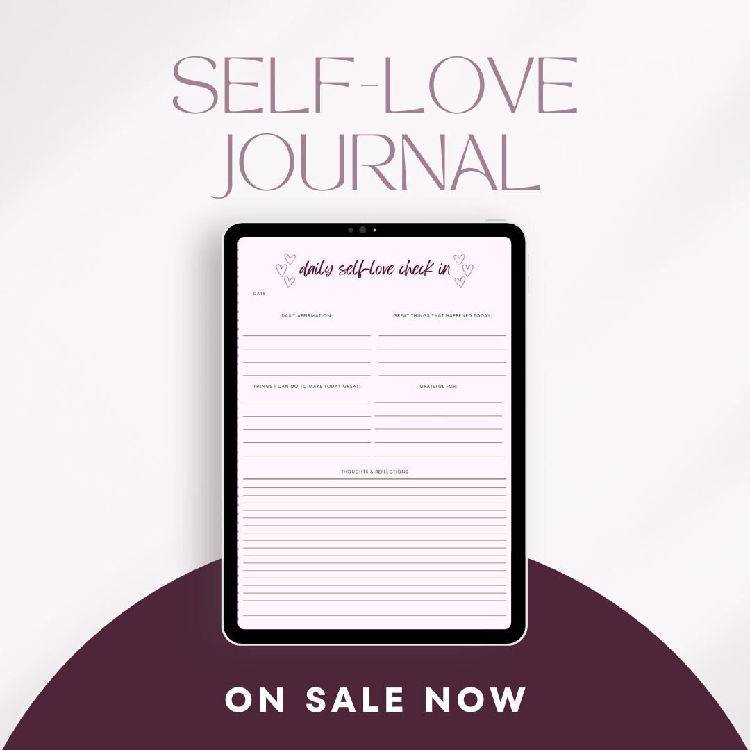 SELF-LOVE Journal, Self-love Check In, Daily Journaling, Daily Self ...