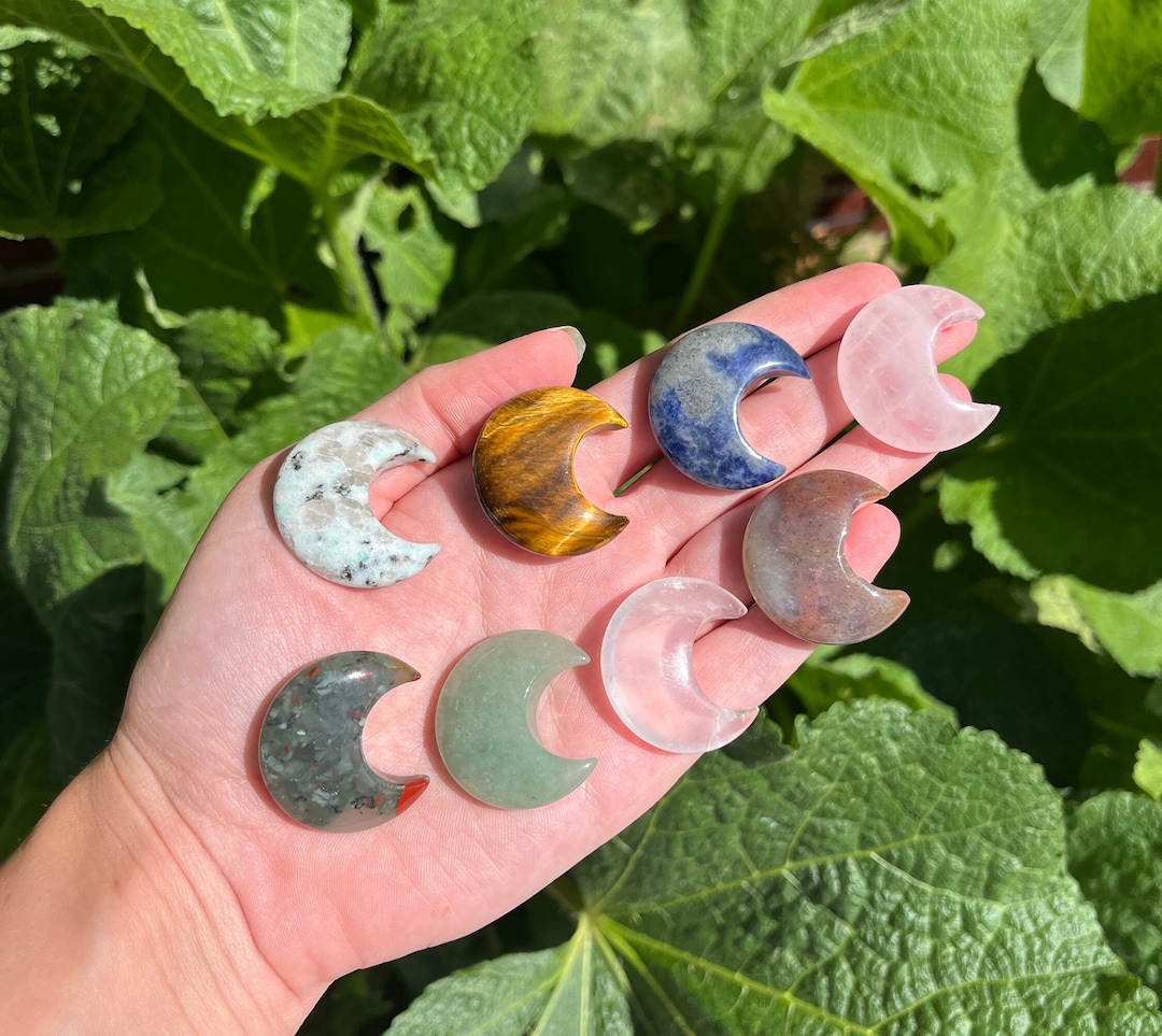 Crystal Moons / Mini Crystal Moons - Etsy