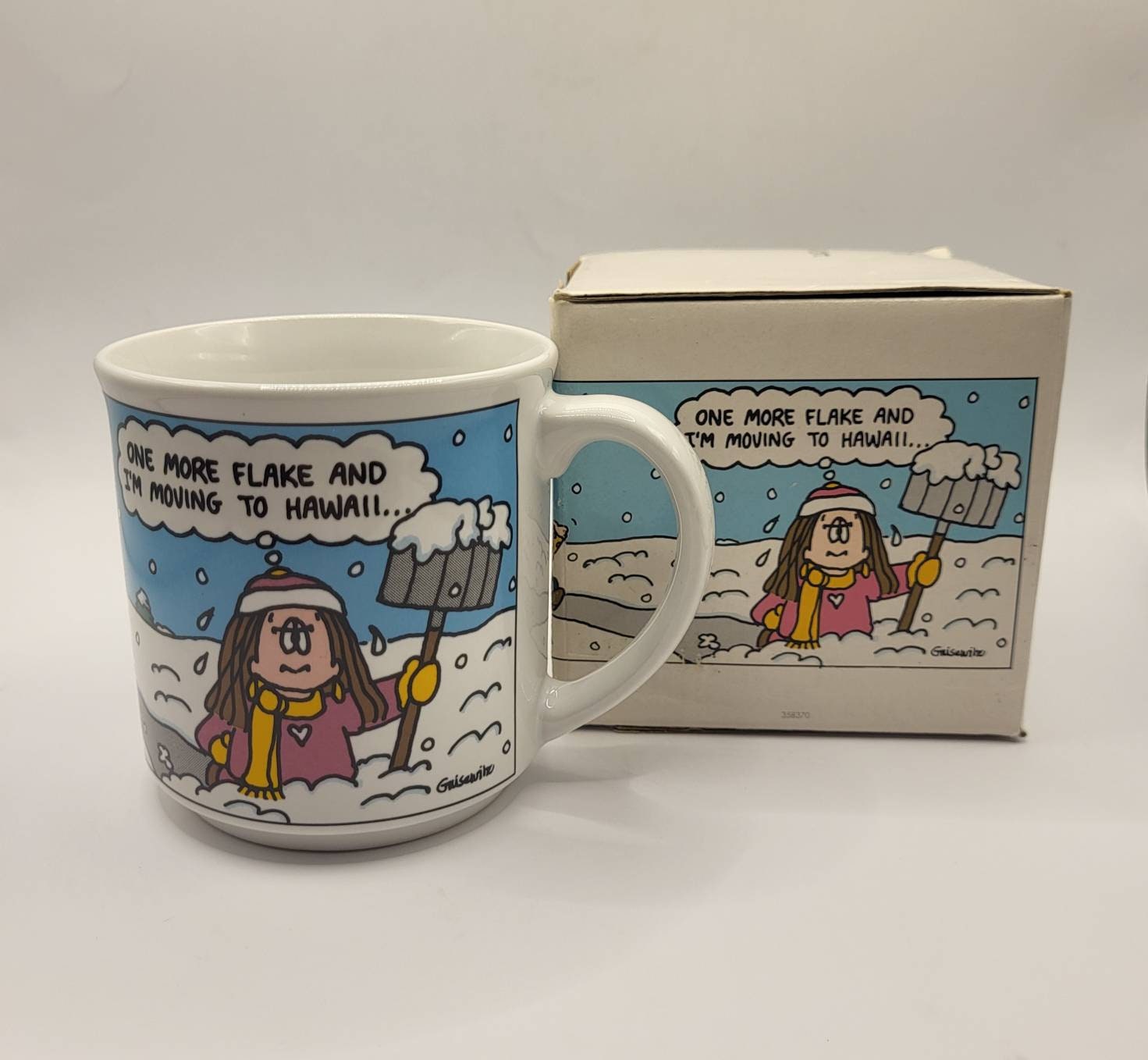 Vintage Cathy Cartoon Mug One More Flake and I'm Moving to Hawaii Cup ...