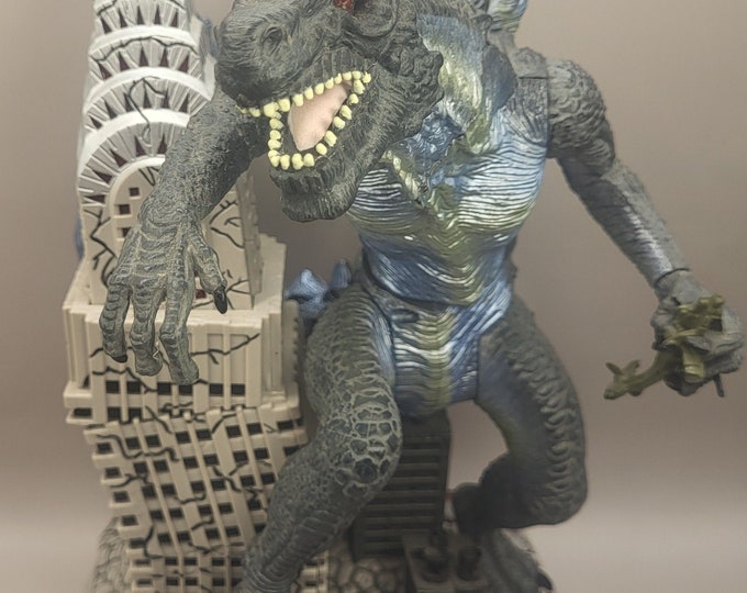 Vintage Godzilla Empire State Building Animated Coin Bank, Rare Toho ...