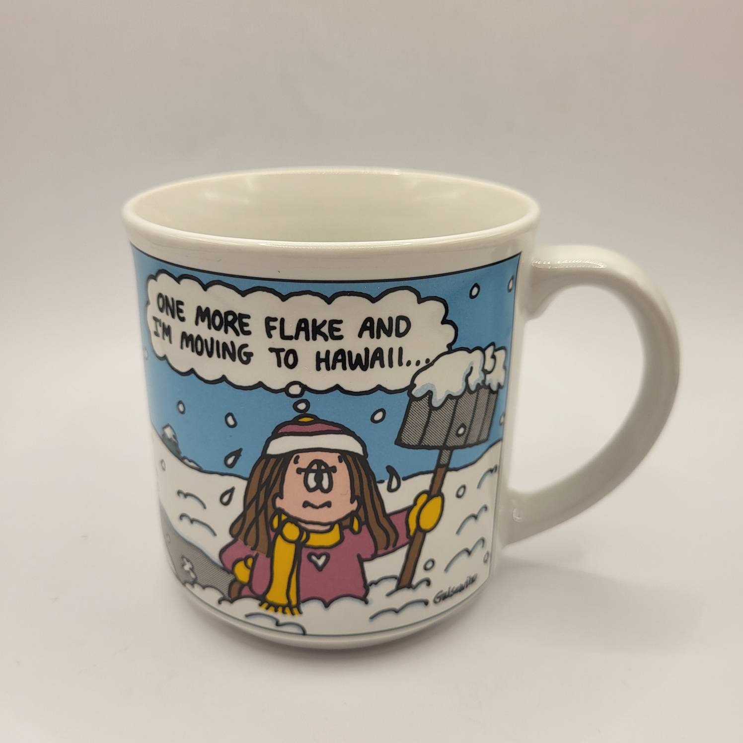 Vintage Cathy Cartoon Mug One More Flake and I'm Moving to Hawaii Cup ...