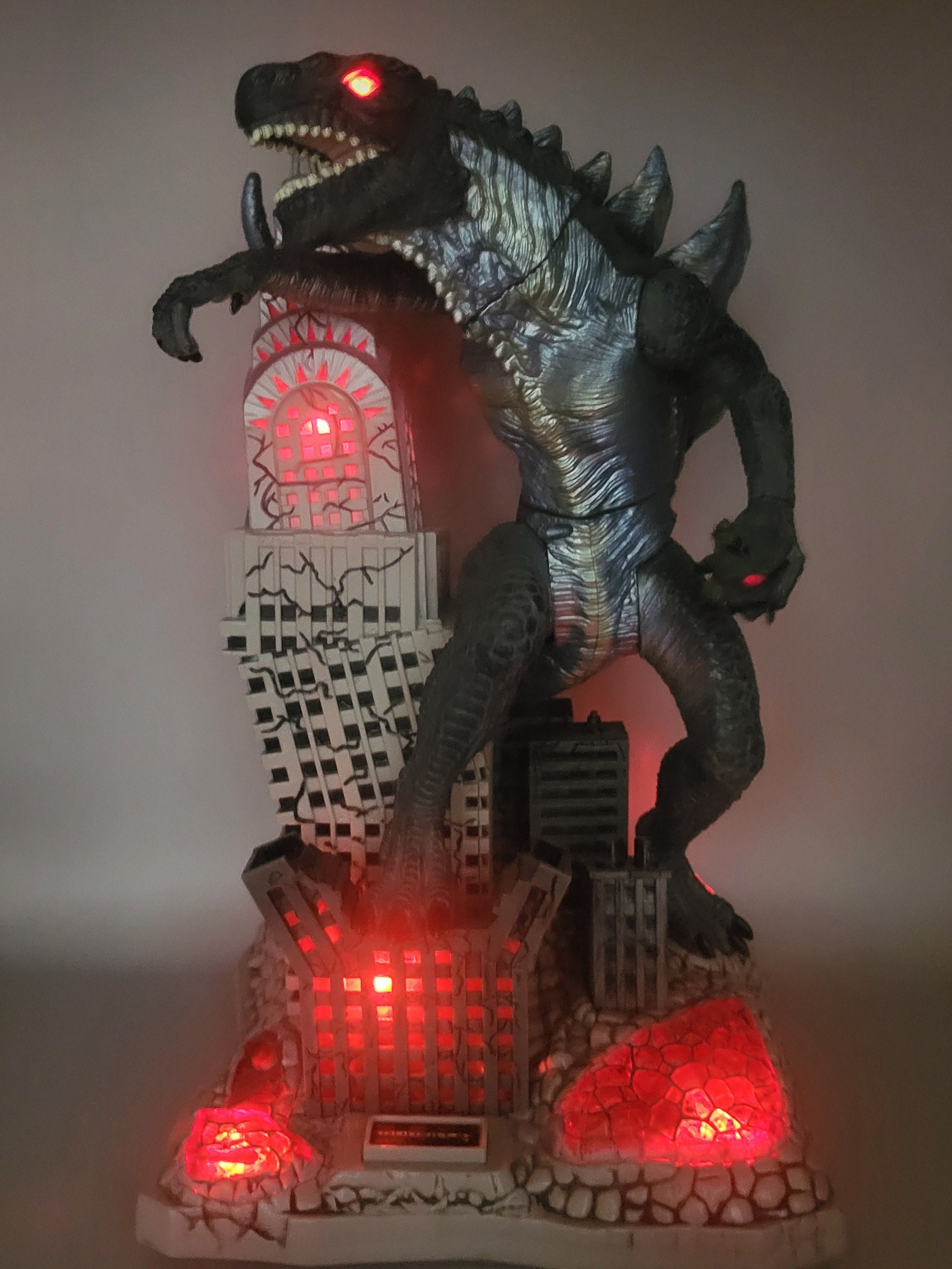 Vintage Godzilla Empire State Building Animated Coin Bank, Rare Toho ...