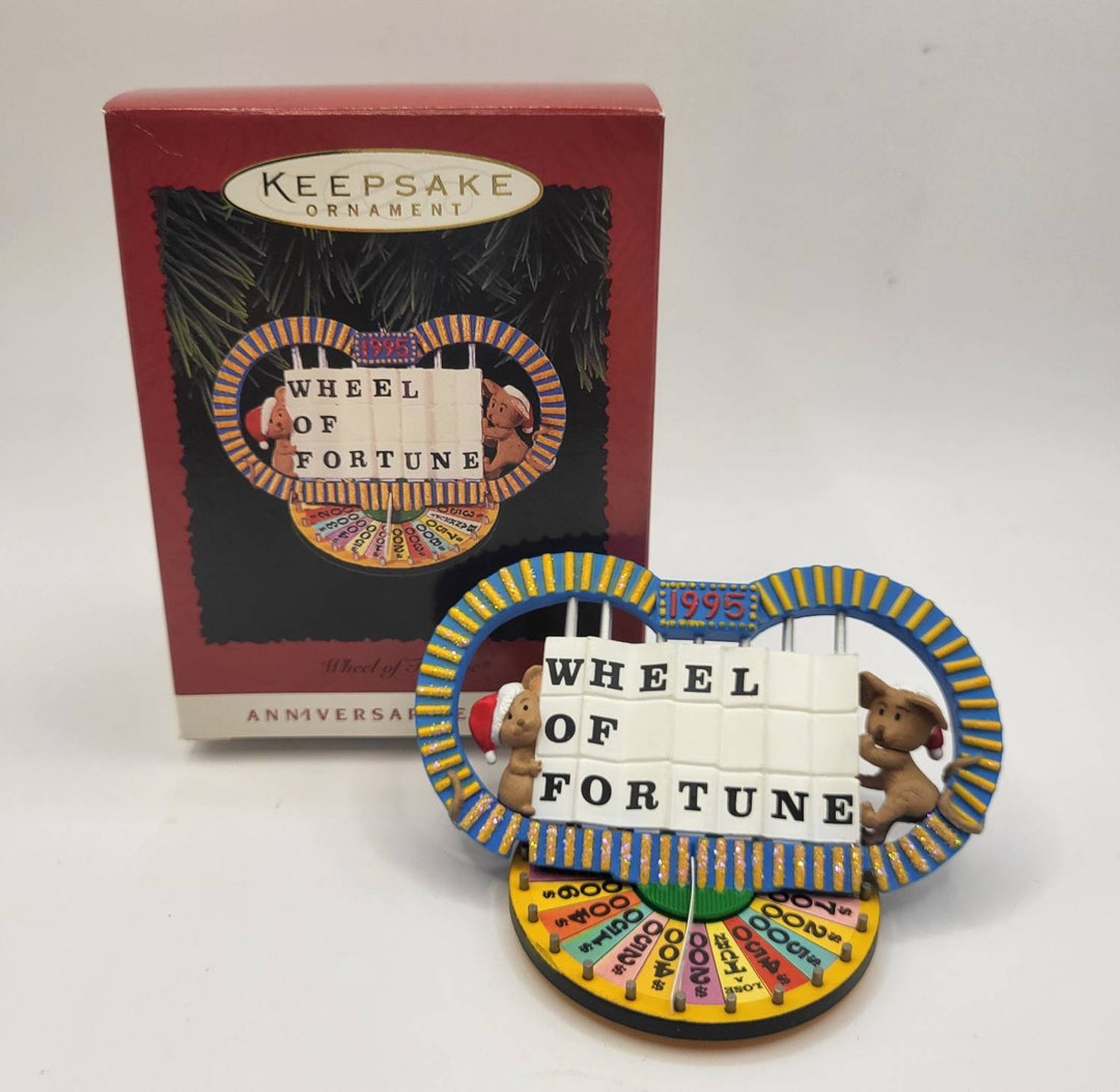 Vintage Hallmark Keepsake Wheel of Fortune Ornament 1995 - Etsy