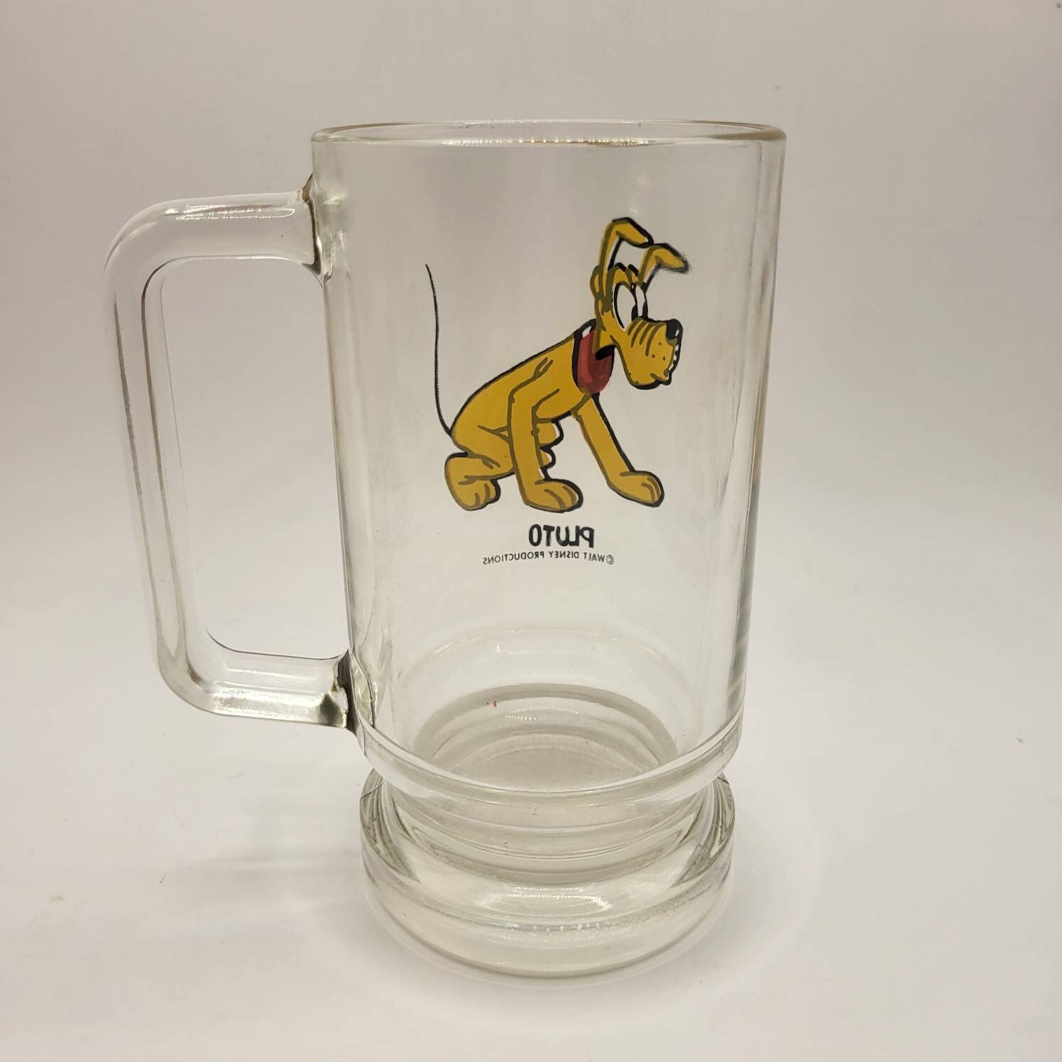 Vintage Pluto Walt Disney Glass Mug 1960s - Etsy