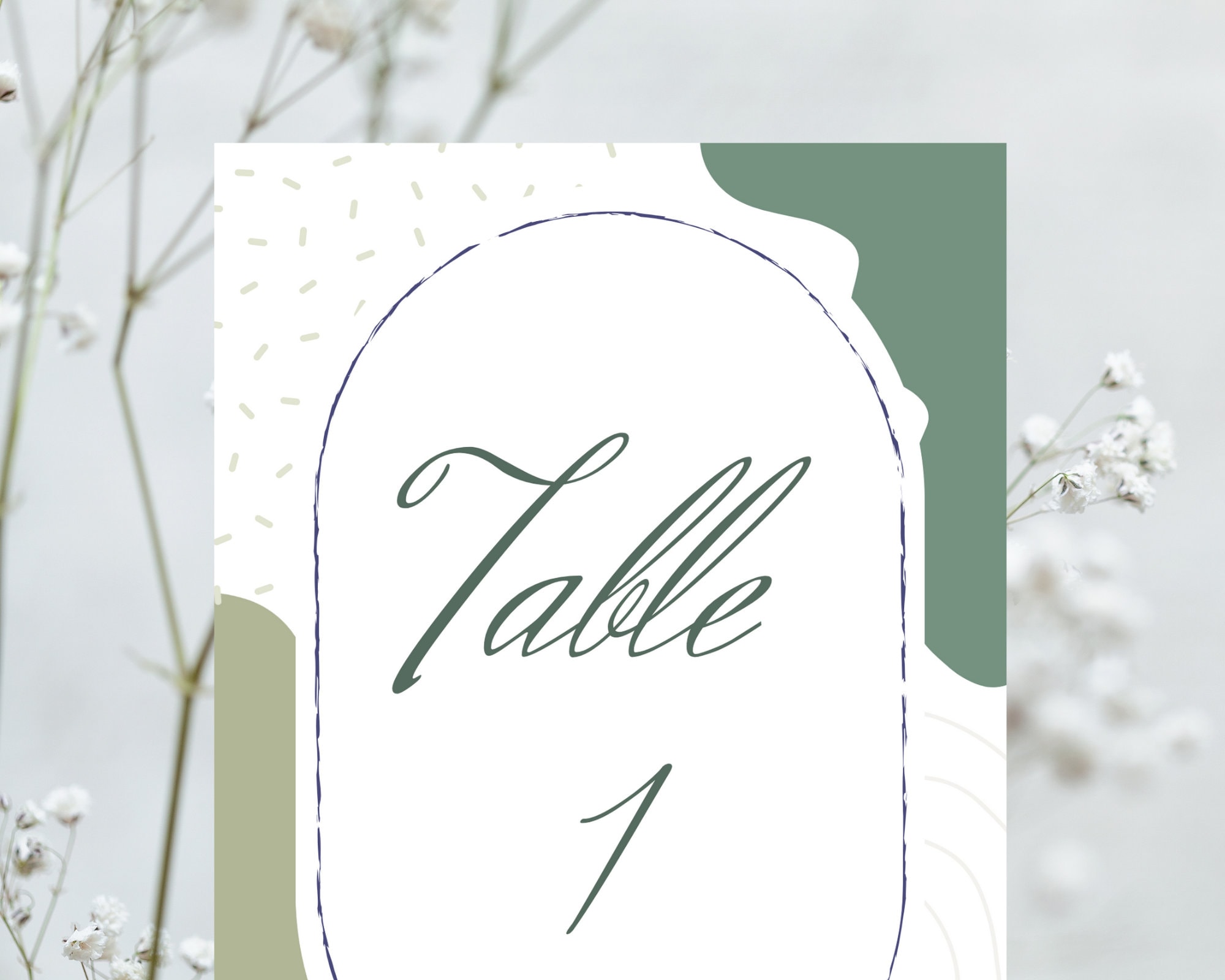 Plantilla de números de mesa, números de mesa, tarjetas de mesa de ...