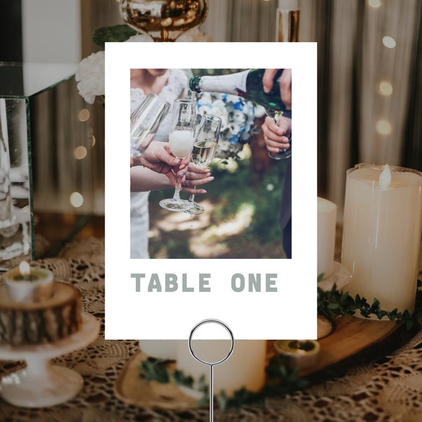 Polaroid Table Numbers - Etsy