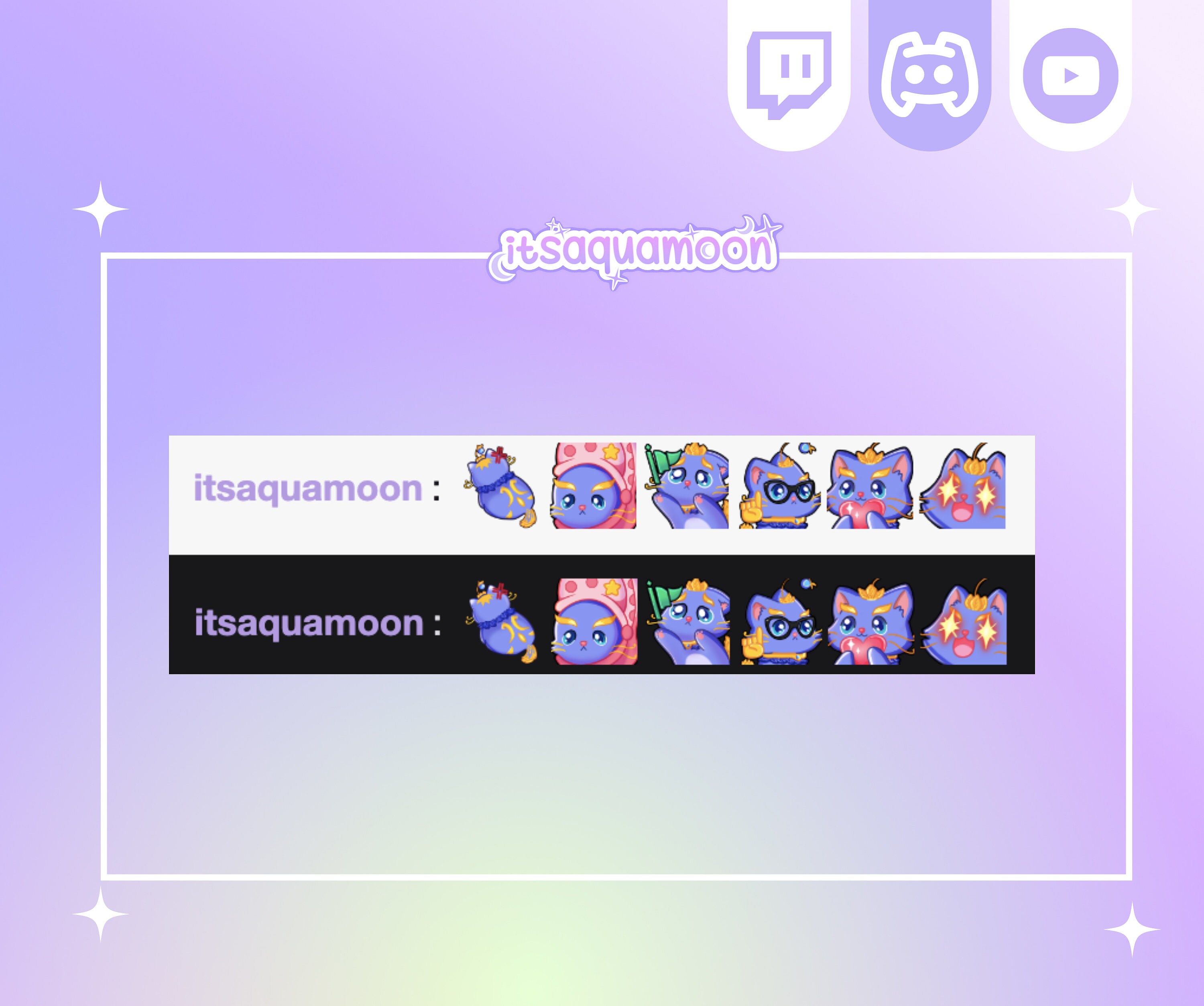 YUUMI EMOTE PACK for Twitch/discord/youtube / Custom Twitch Emotes ...