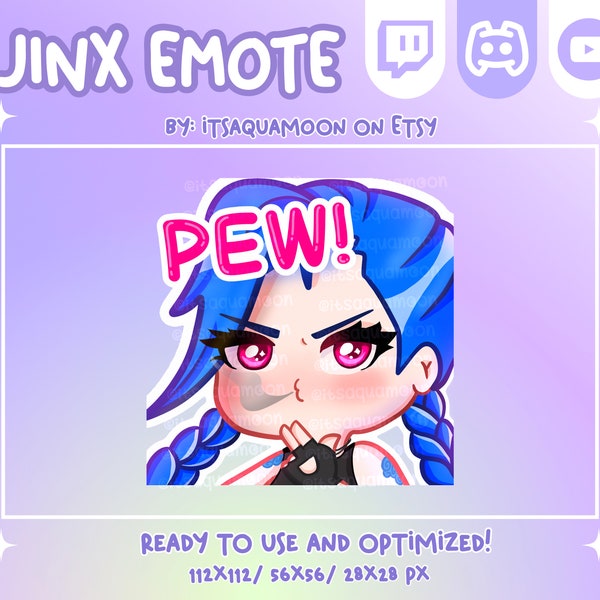 Jinx Lol Pack Emotes - Etsy