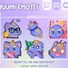 YUUMI EMOTE PACK for Twitch/discord/youtube / Custom Twitch Emotes ...
