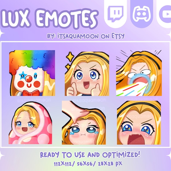 Lol Emotes Lux - Etsy