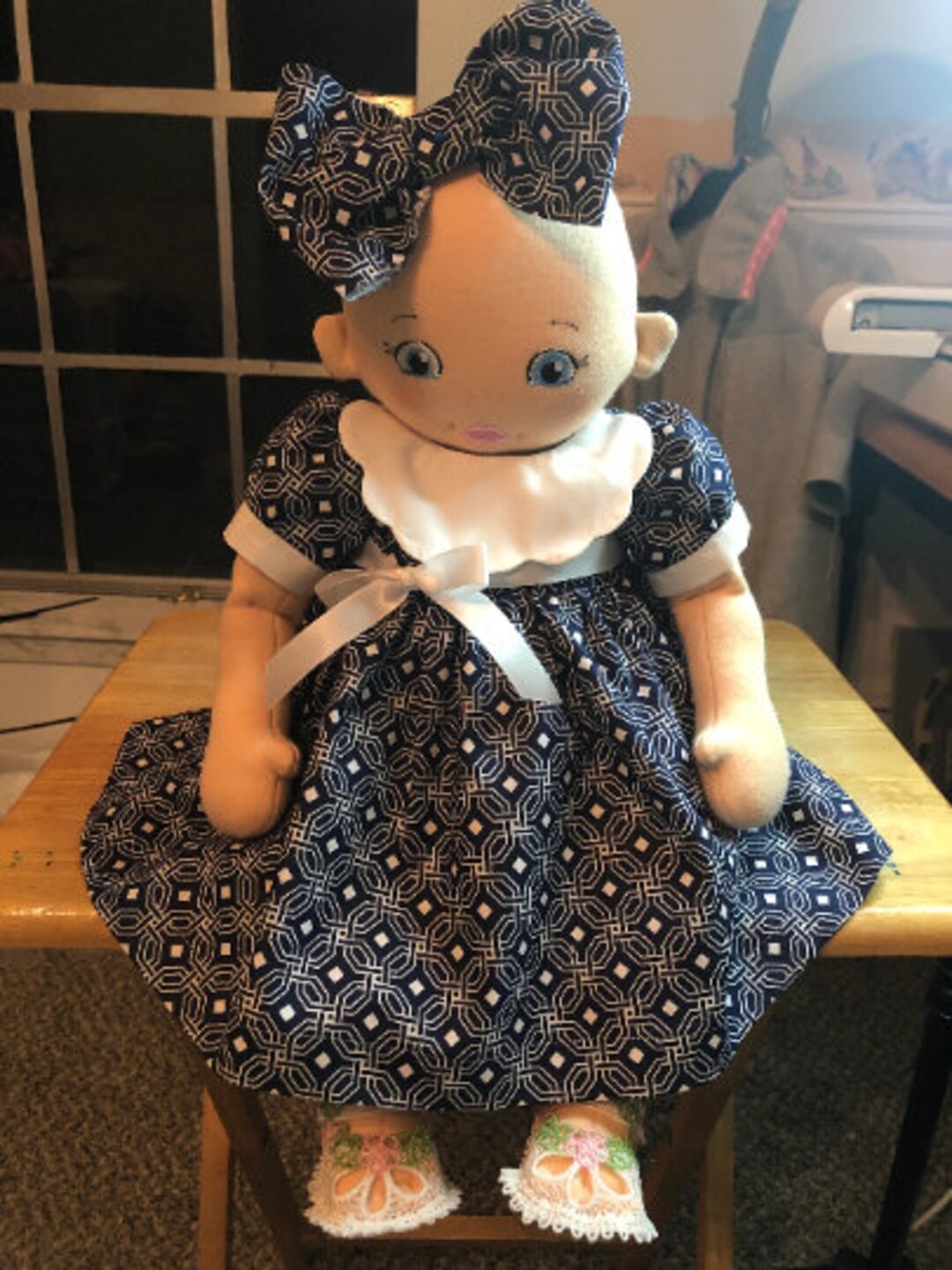 Isabella Dress Pattern for 6x10 Planet Applique Doll - Etsy