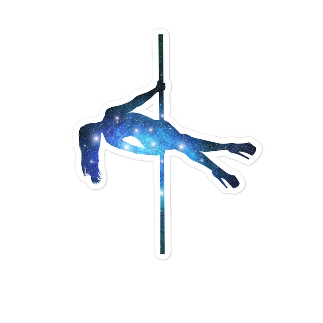 Nebula Pole Sit | Pole Dance Sticker - Etsy
