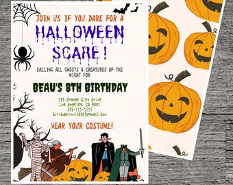 Slumber Party Theme Birthday Party Invitation (Instant Download) - Etsy