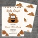 Holy Crap "poop Emoji" for Beau Theme Birthday Party Invitation ...