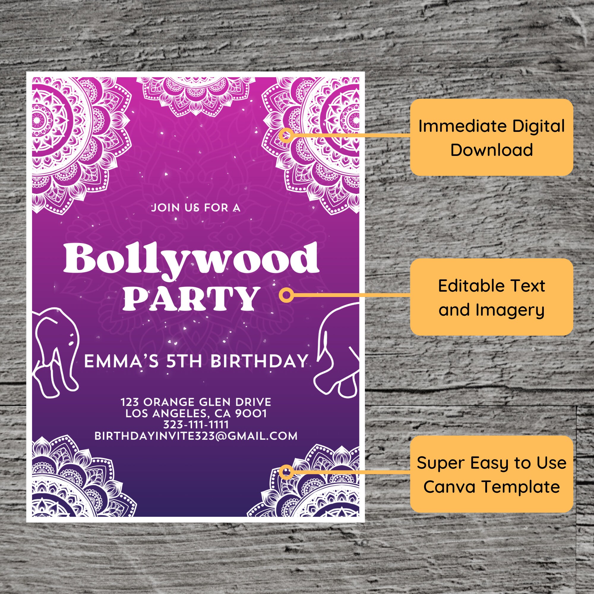 Bollywood Party Birthday Invitation Messages Indian Army Theme