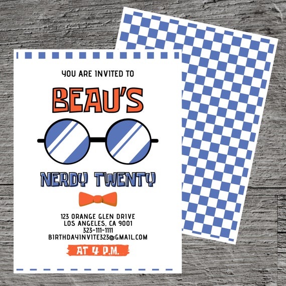 Nerd Party Invitation Ideas Level Up! Invitations In Green
