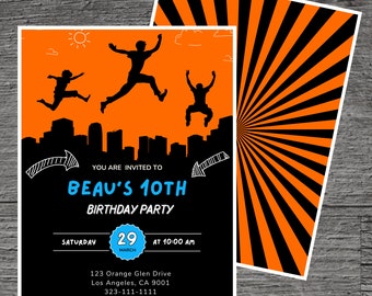 EDM Rave Theme Birthday Party Invitation Template, Nightclub Techno ...