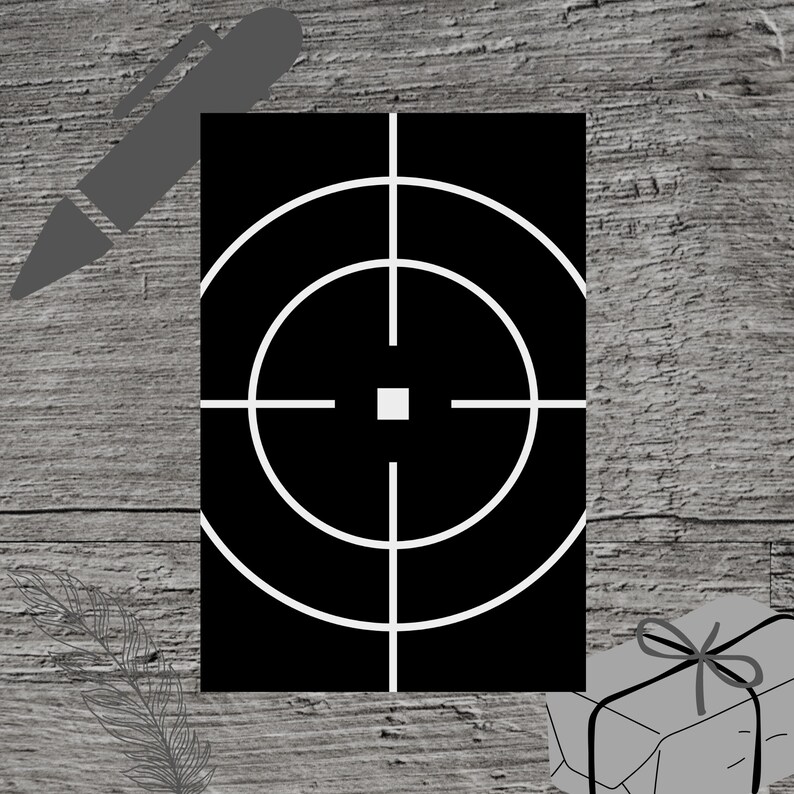 Shooting Range Theme Birthday Party Invitation Template, Archery Rifle ...