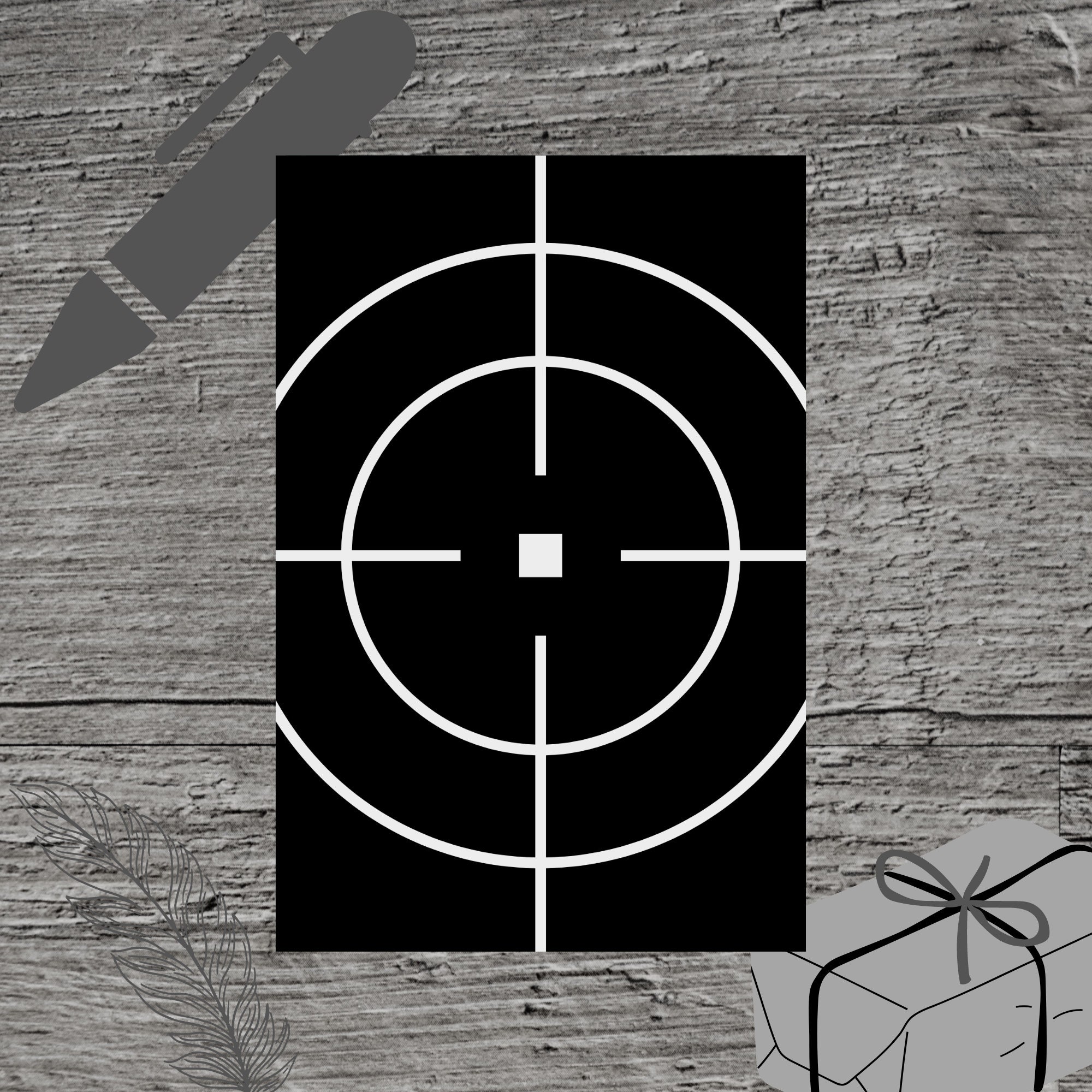 Shooting Range Theme Birthday Party Invitation Template, Archery Rifle ...
