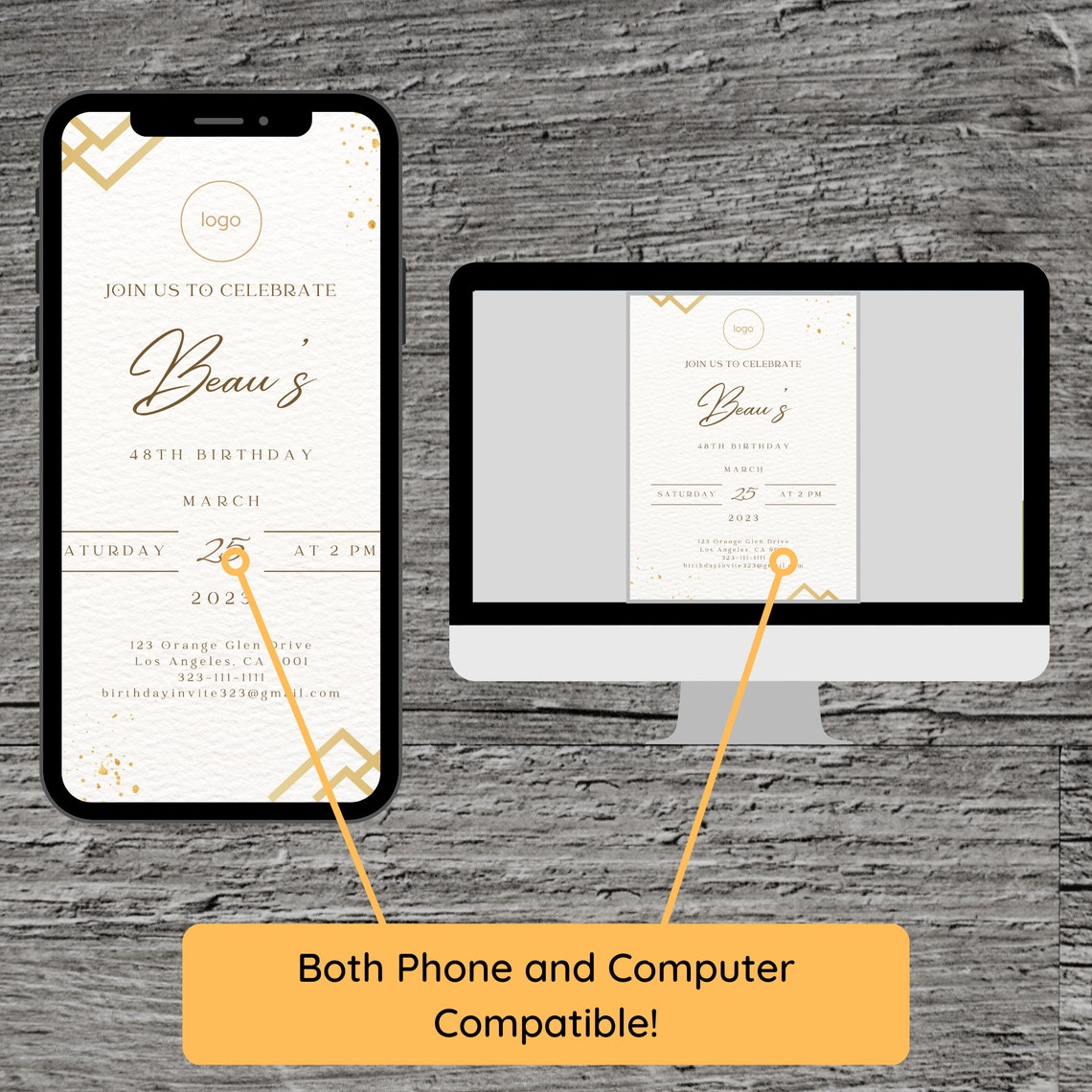 CEO Corporate Theme Birthday Party Invitation Template, President ...