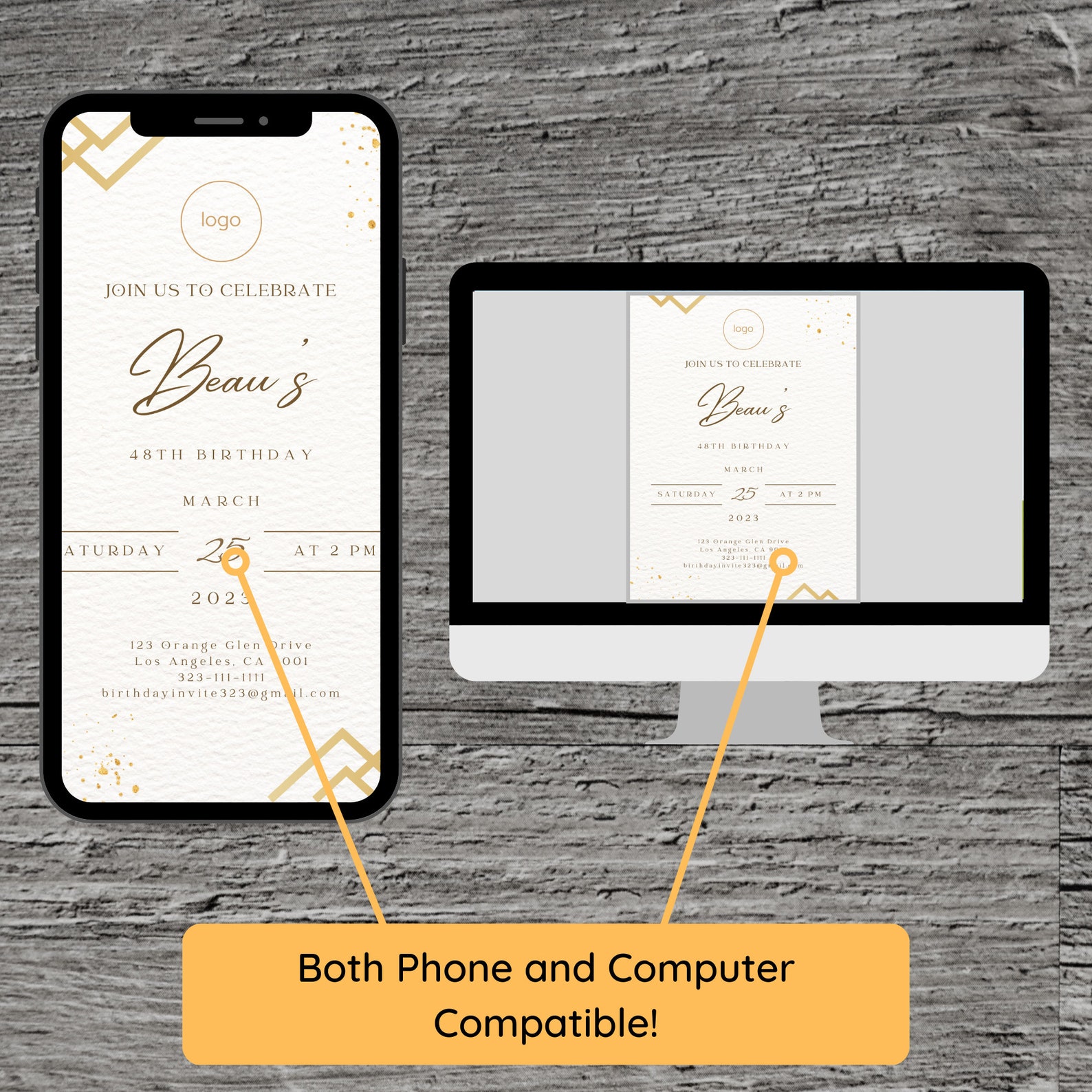 CEO Corporate Theme Birthday Party Invitation Template, President ...