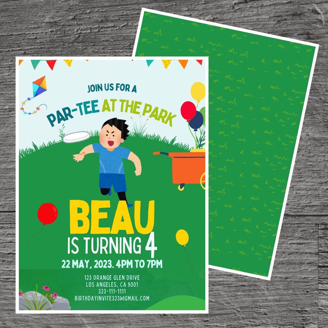 Ultimate Frisbee for Beau Theme Birthday Party Invitation Template ...