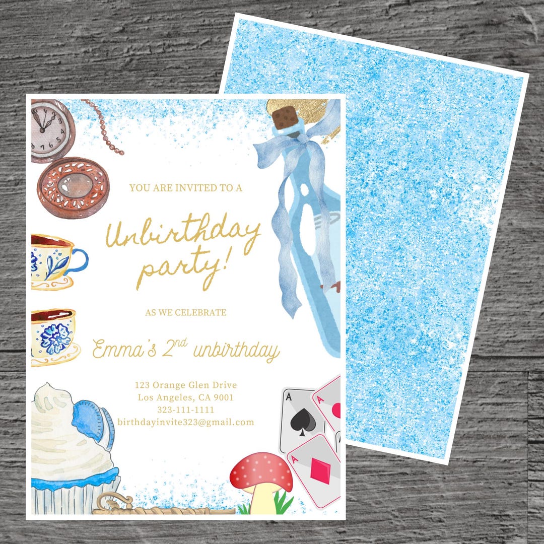 Unbirthday Party for Emma Alice in Wonderland Style Theme Birthday ...