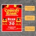Comedy Roast for Beau (open Mic) Theme Birthday Party Invitation ...