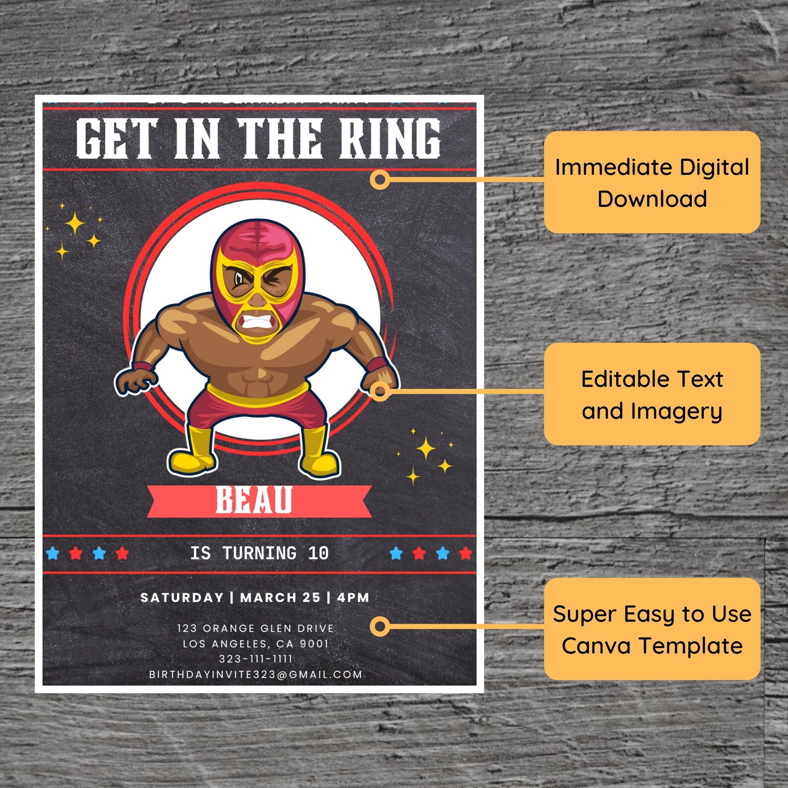 Lucha Libre Wrestling for Beau (mexican Mask) Theme Birthday Party ...