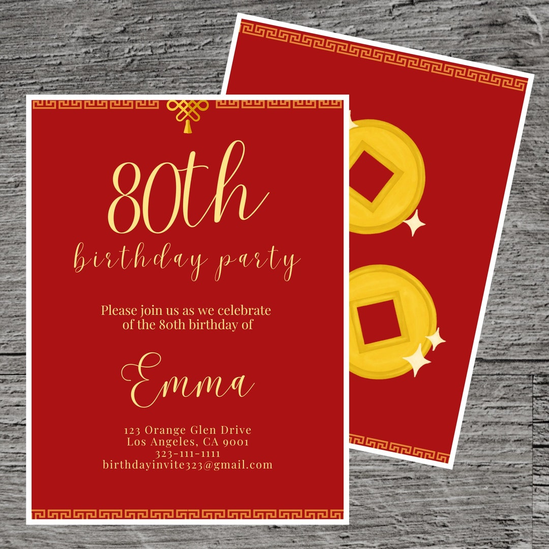 Lucky Money Theme Birthday Party Invitation Template, Fortune Cash ...
