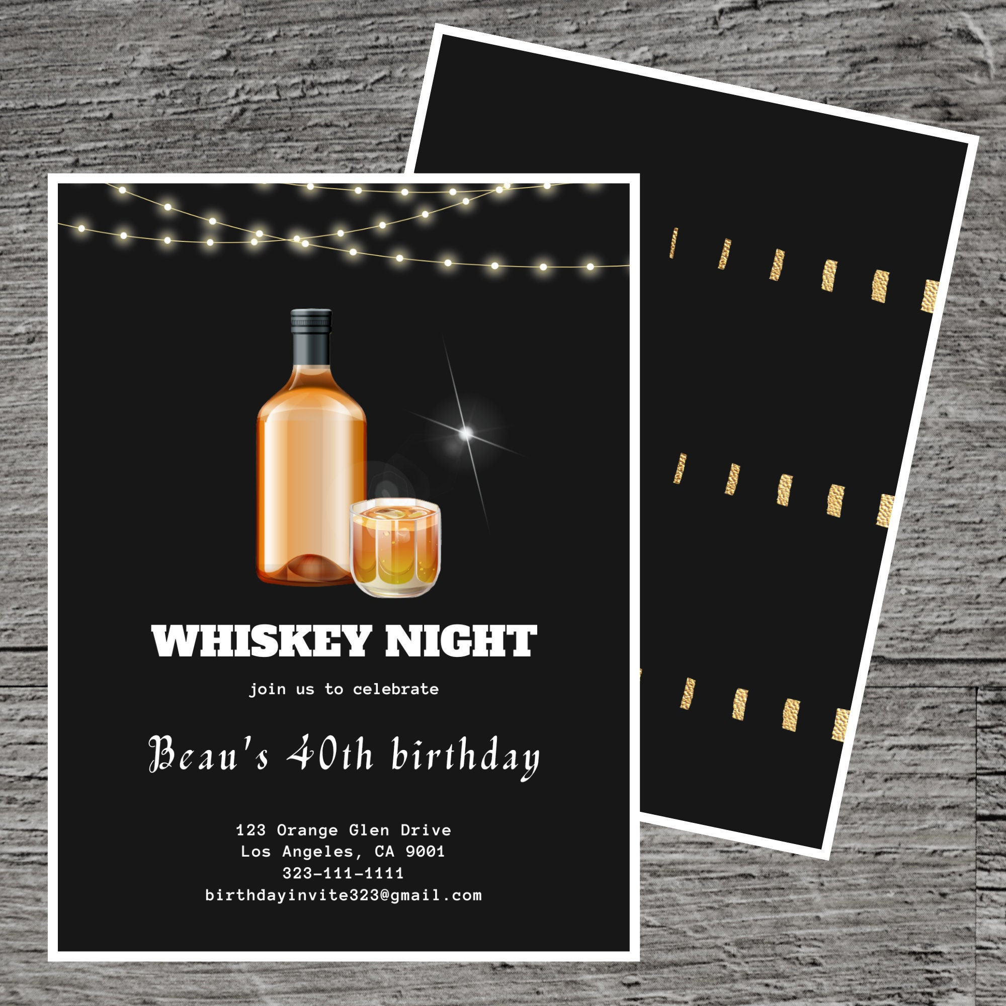 Whiskey Tasting Theme Birthday Party Invitation, Drink Adult 21+ Rye ...