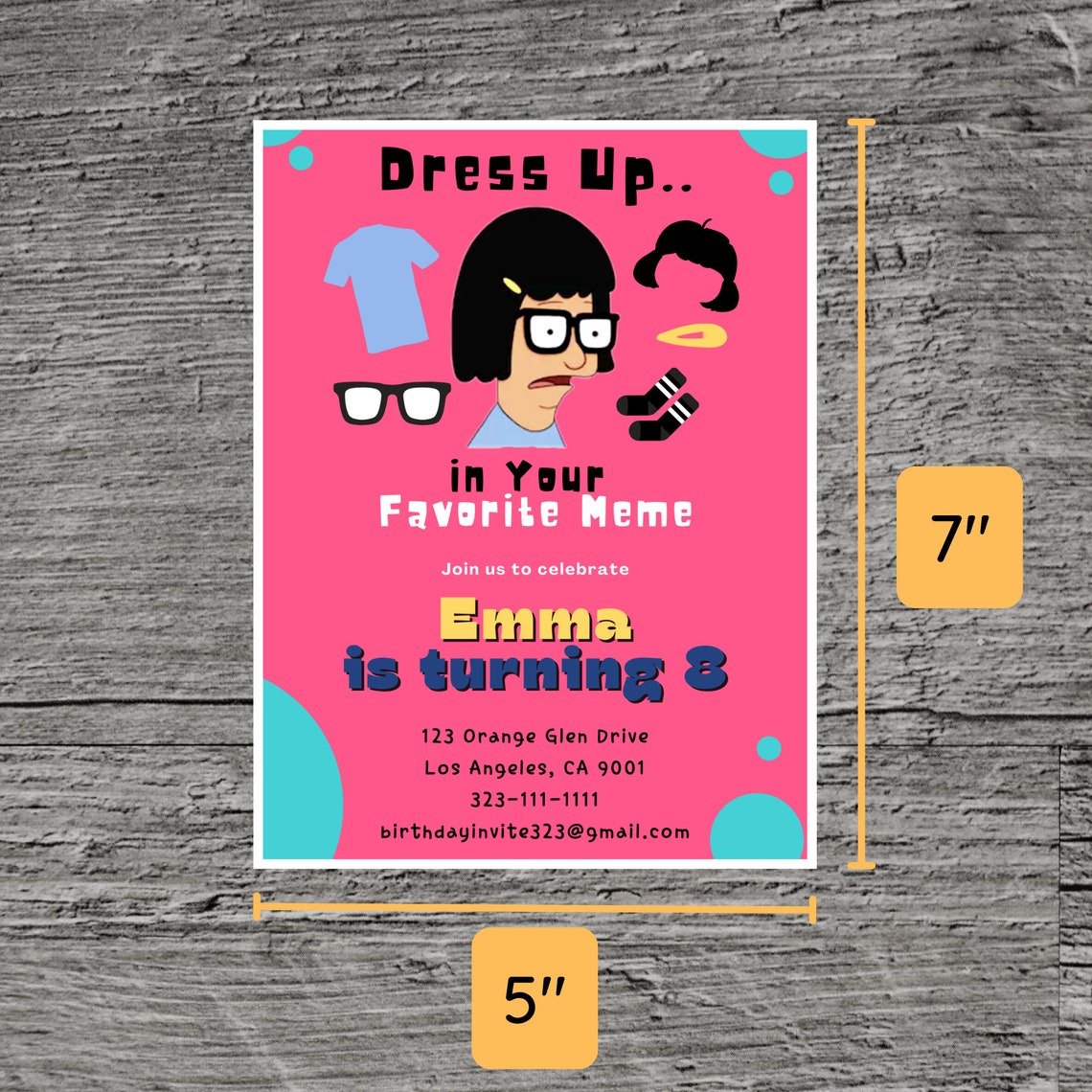 Meme Theme Birthday Party Invitation, Dress up as Favorite Meme Holiday ...
