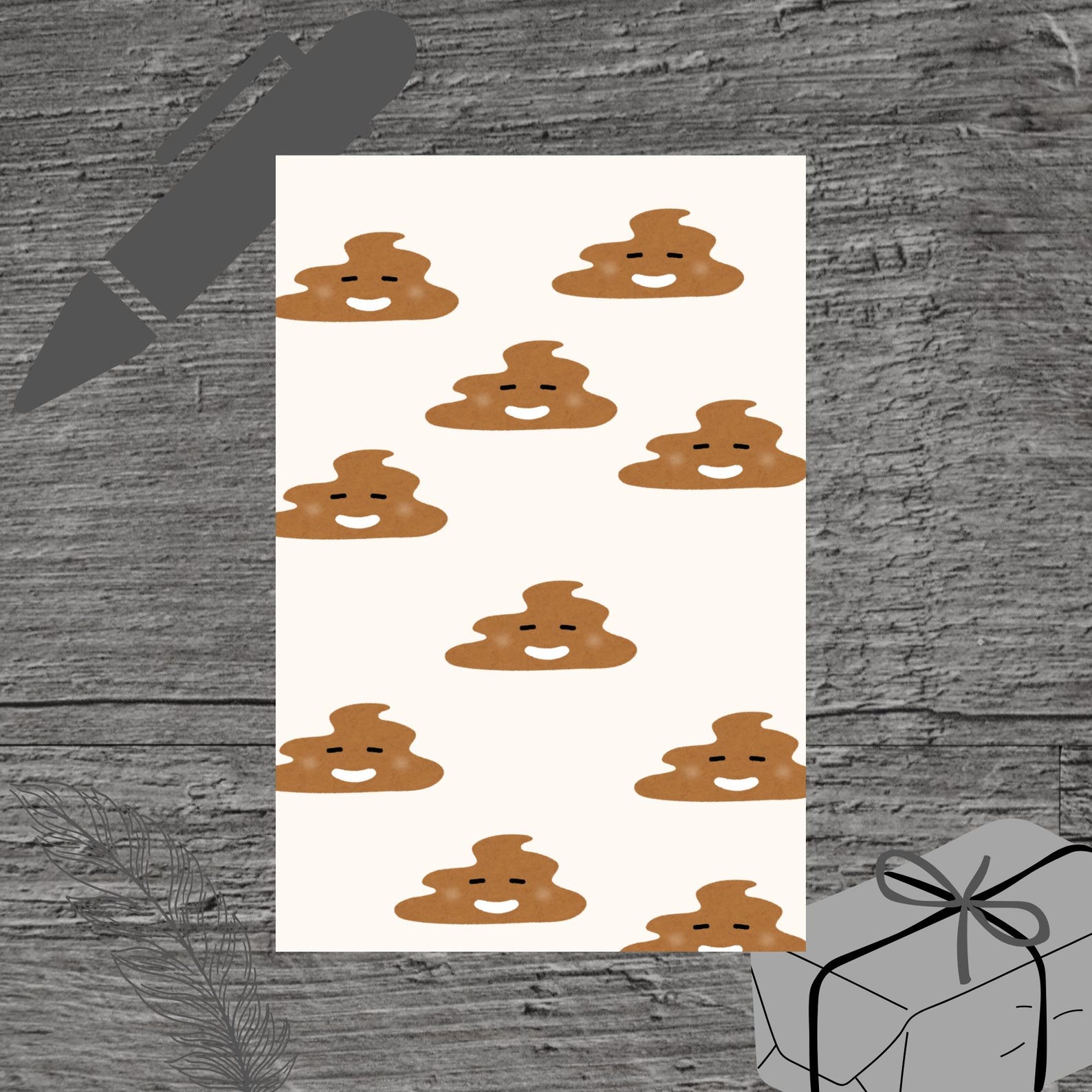 Holy Crap "poop Emoji" for Beau Theme Birthday Party Invitation ...
