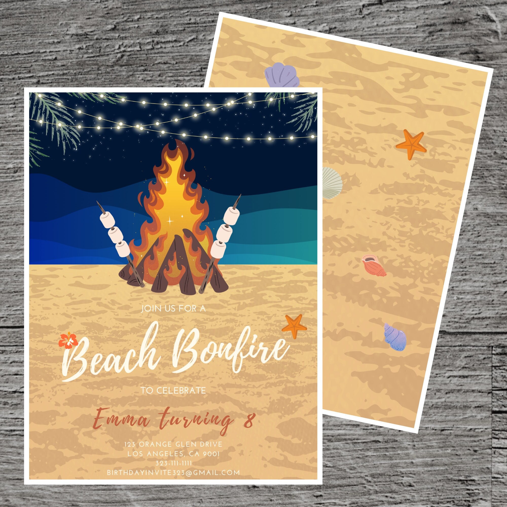 Beach Party Bonfire